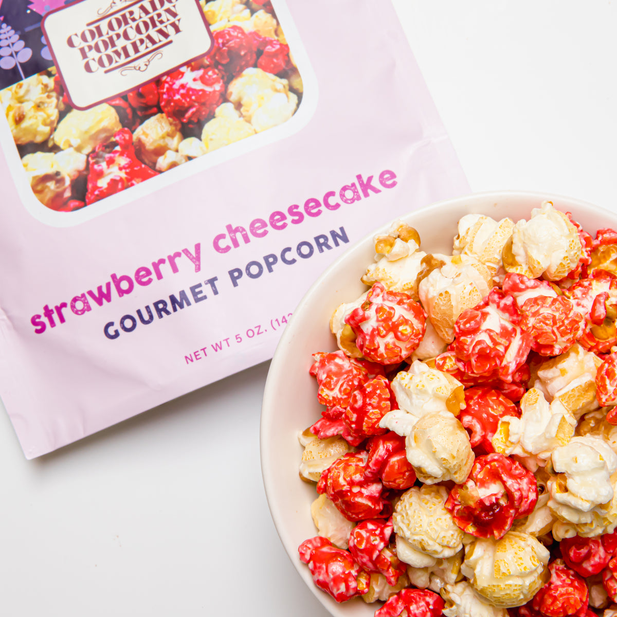 Strawberry Cheesecake Popcorn – Colorado Popcorn Company